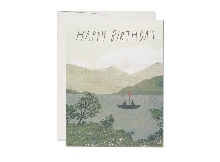 Canoe birthday greeting card – The Net Loft
