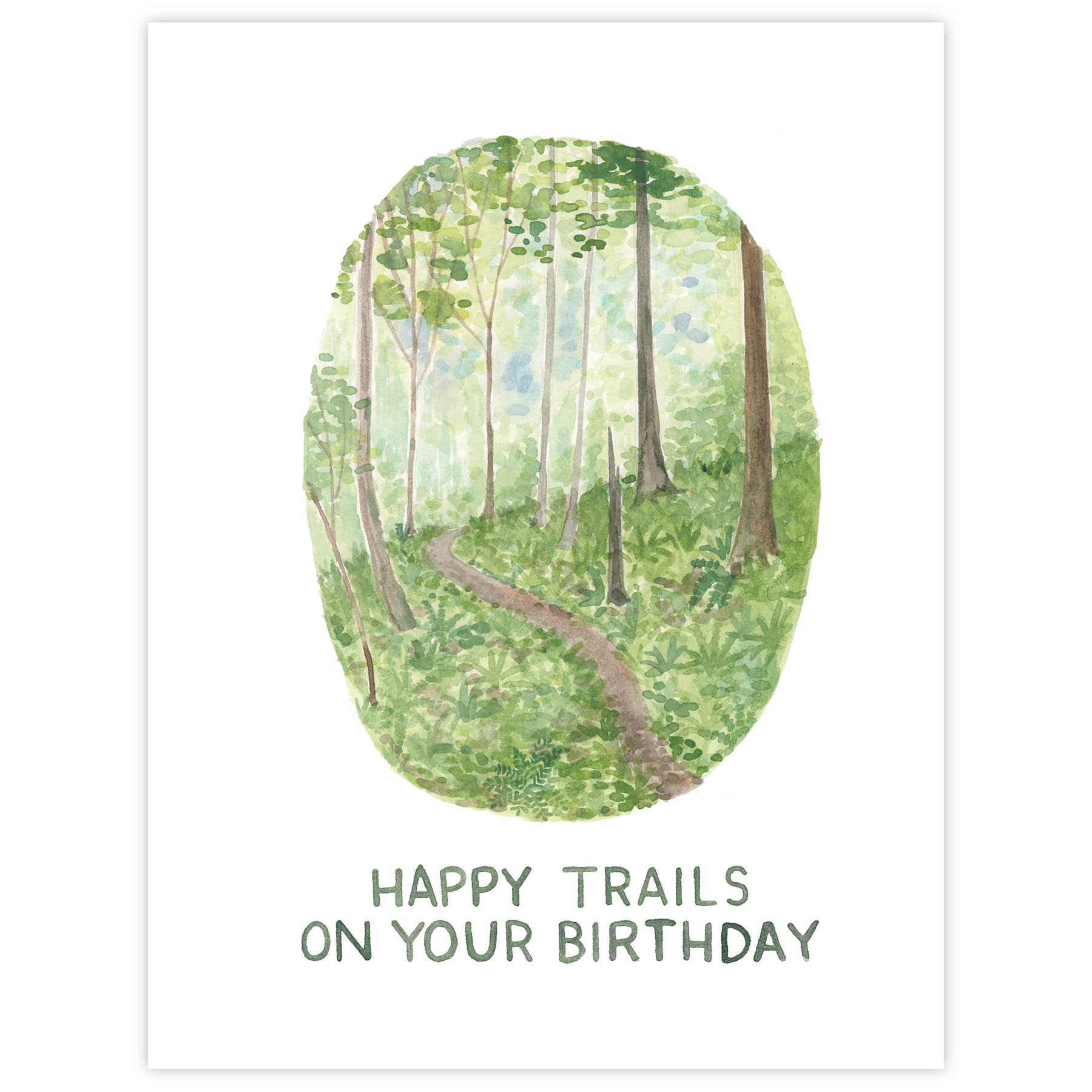 Happy Trails Birthday Card - Hiking Greeting Card – The Net Loft